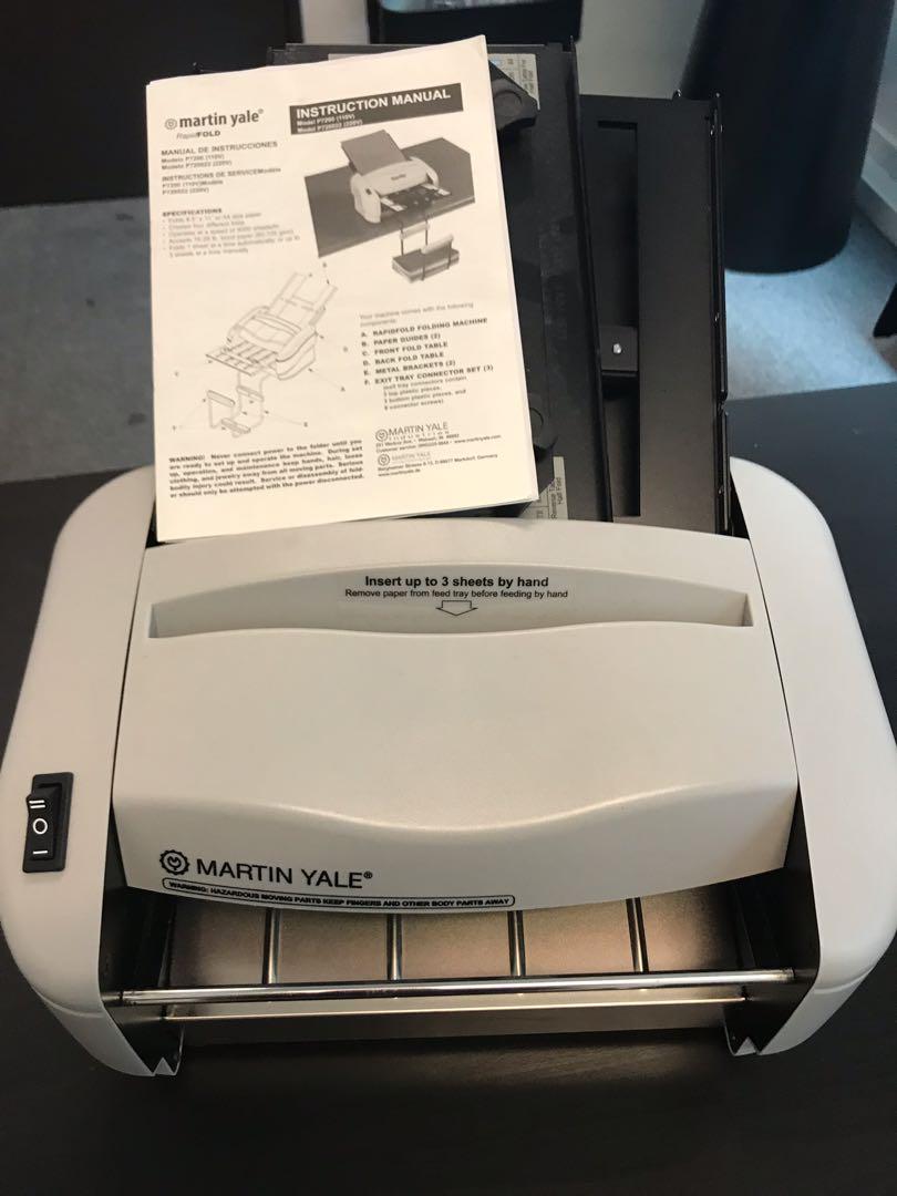 Martin Yale Paper Folding Machine P7200, Everything Else on Carousell