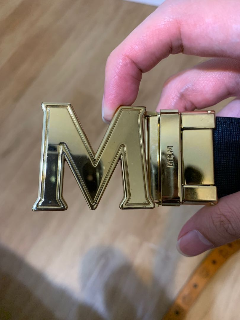 MCM M LOGO REVERSIBLE BELT, Men's Fashion, Watches & Accessories, Belts ...