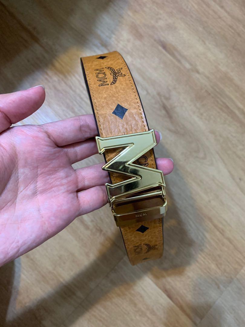 MCM M LOGO REVERSIBLE BELT, Men's Fashion, Watches & Accessories, Belts ...