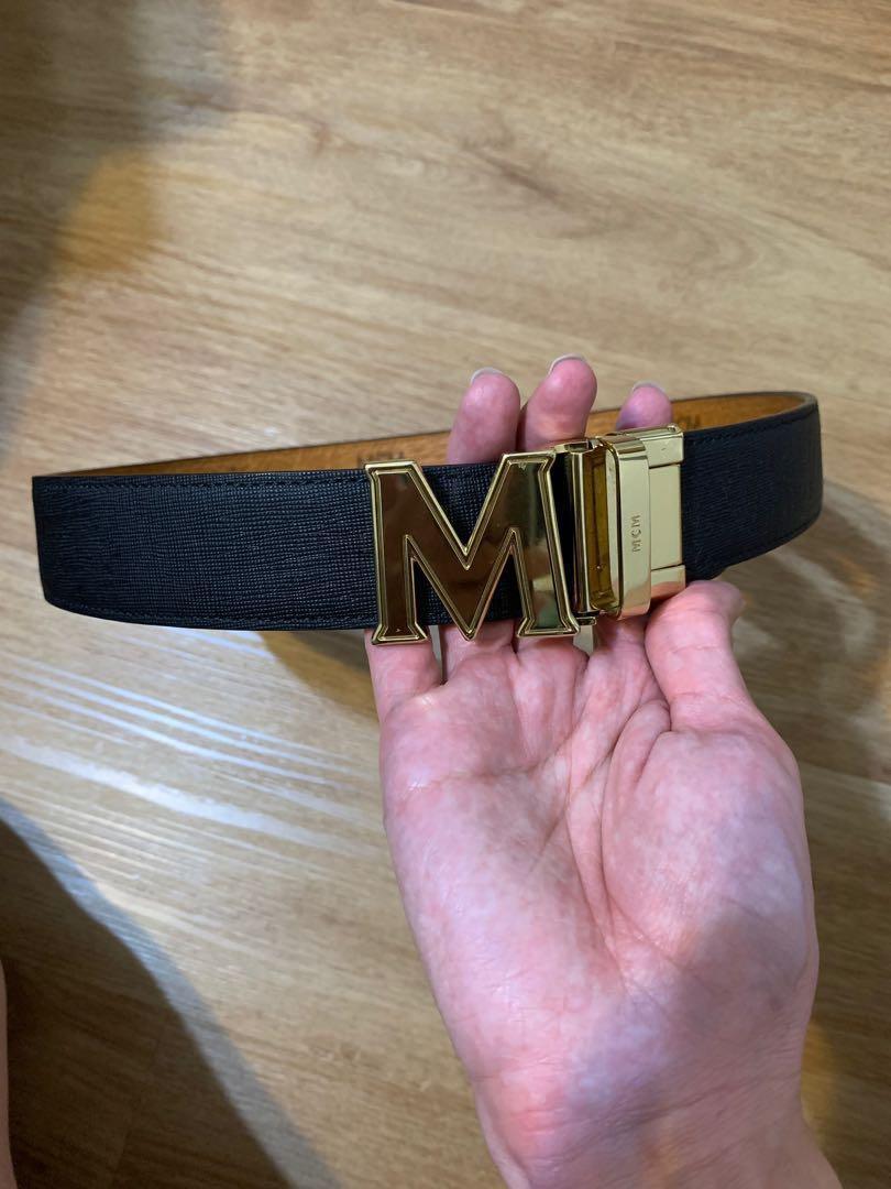 MCM M LOGO REVERSIBLE BELT, Men's Fashion, Watches & Accessories, Belts ...