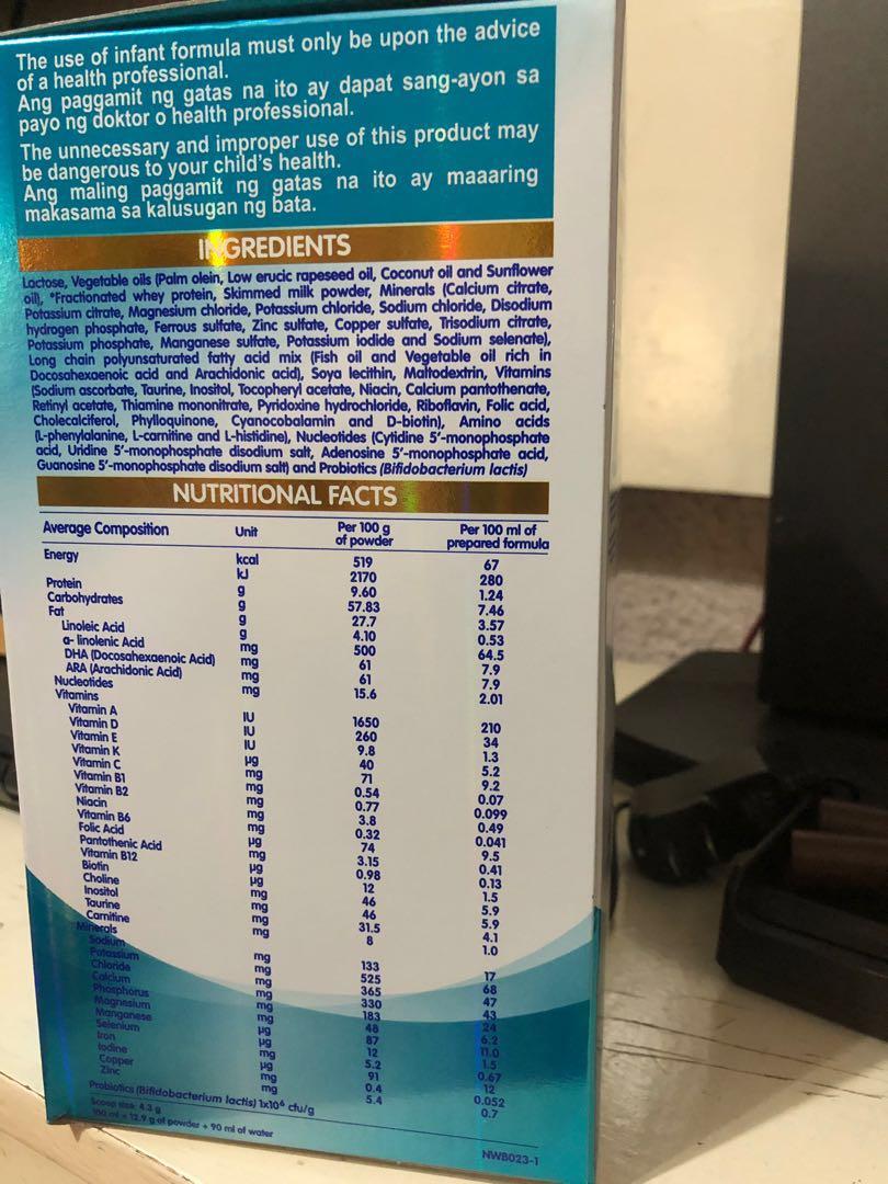 Nan Optipro 1 (0-6months) 1 sachet 650grams, Babies & Kids, Nursing ...