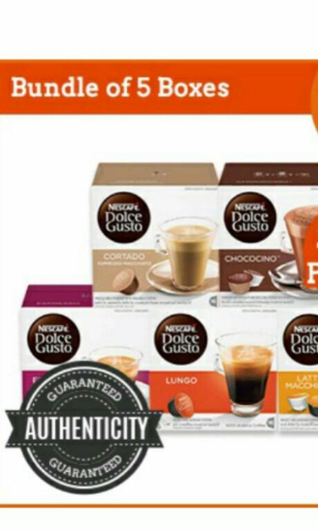 NESCAFE DOLCE GUSTO NDG Capsules Bundle of 6, Food & Drinks, Beverages ...