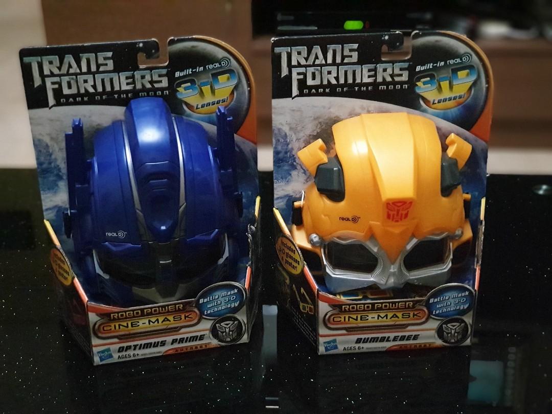 Transformers Optimus Prime and Bumblebee 3D Mask, Hobbies & Toys, Toys ...