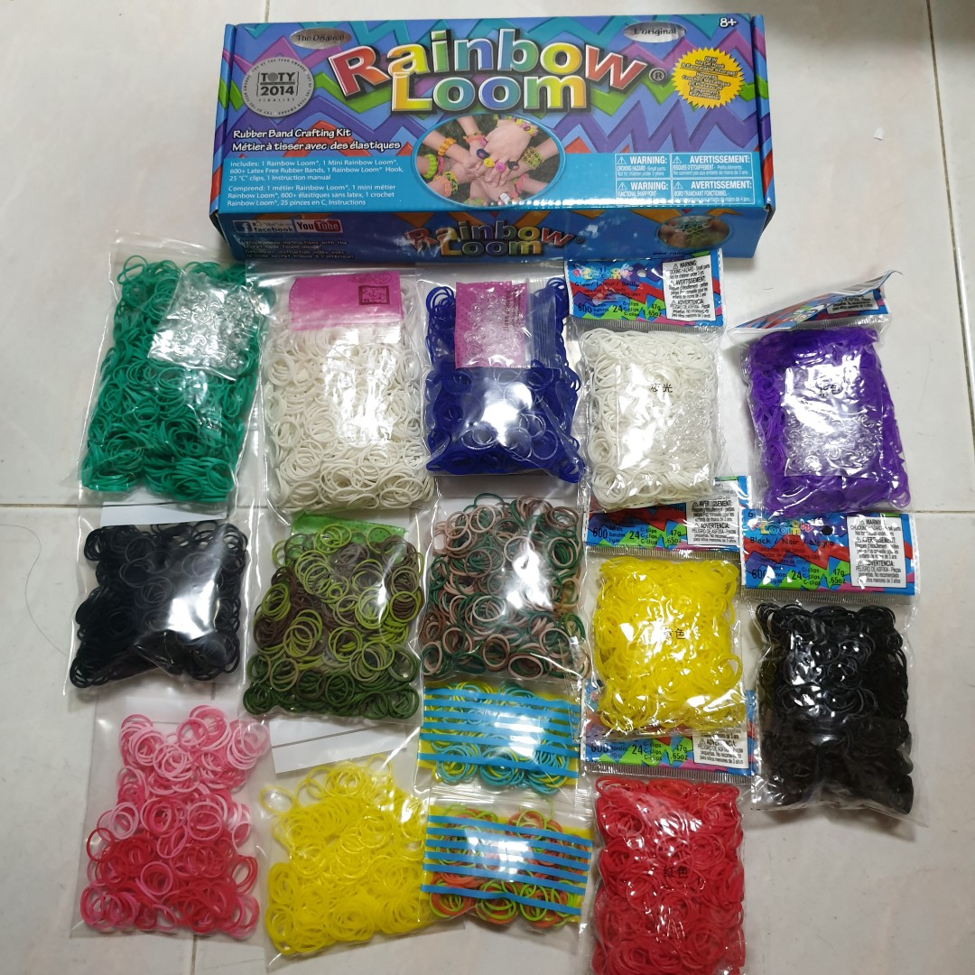Rainbow Loom Set and Bands (READ DESCRIPTION) Authentic, Hobbies & Toys ...