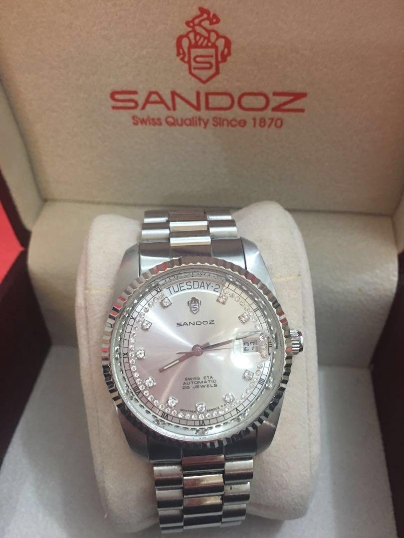 Sandoz Presidential Day Date watch, Luxury, Watches on Carousell