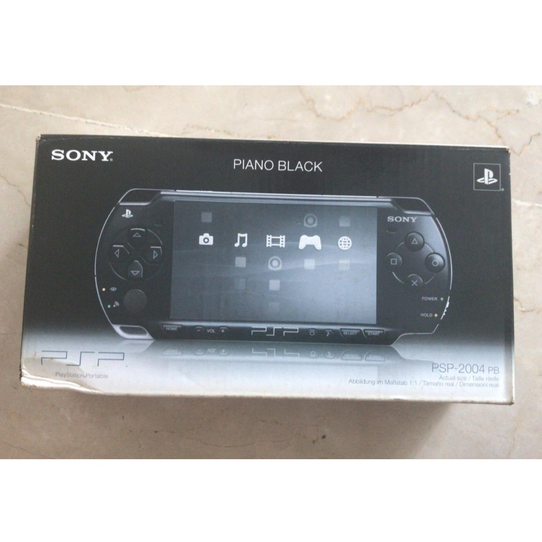 Sony PSP Handheld Piano Black (PSP 2004 PB) with 3 games and carrying ...