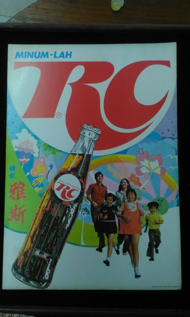 VINTAGE RC COLA POSTER, Hobbies & Toys, Collectibles & Memorabilia ...