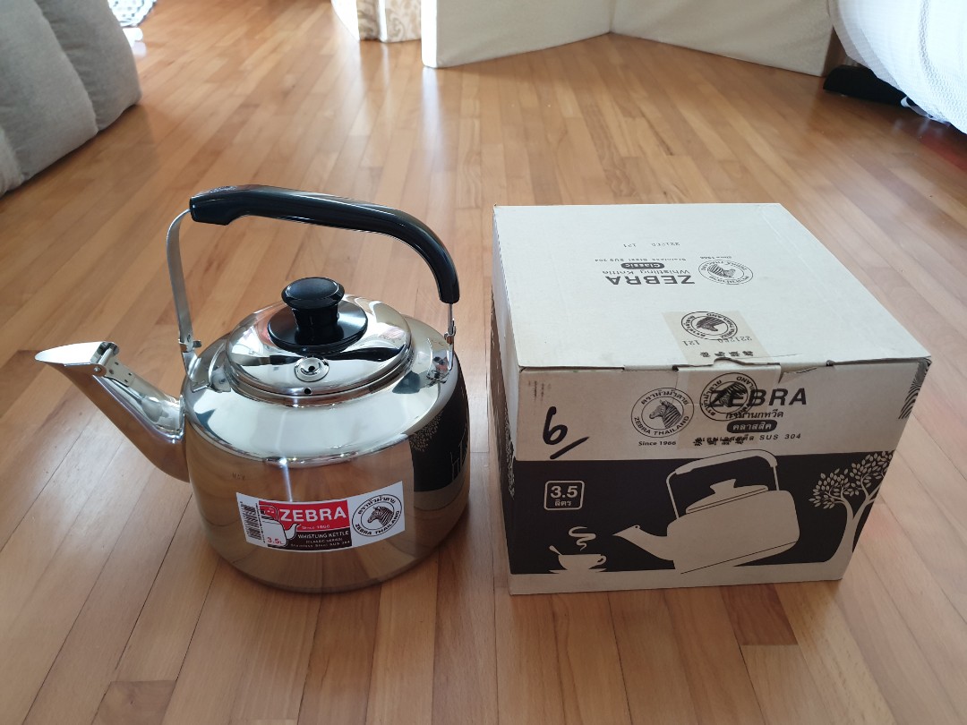 Zebra CLASSIC whistle kettle stainless steel 304. Thicker body ...