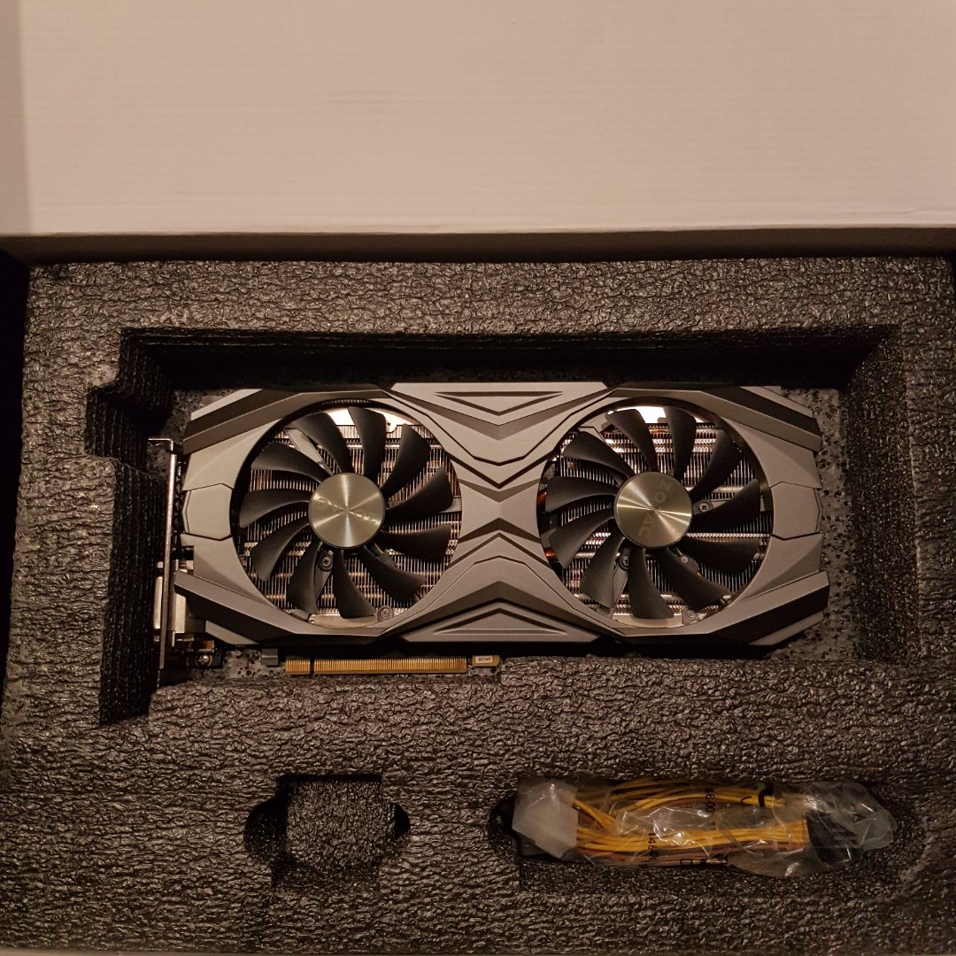 Zotac 1080ti 11gb AMP Edition GPU, Computers & Tech, Parts ...