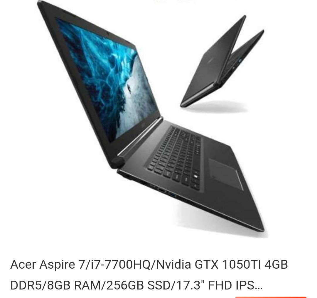 3 month old Acer Aspire 7, Computers & Tech, Parts & Accessories ...