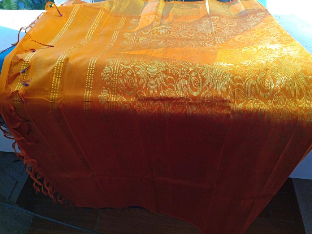 Beautiful Kancheepuram saree with false material sewn, Women's Fashion ...