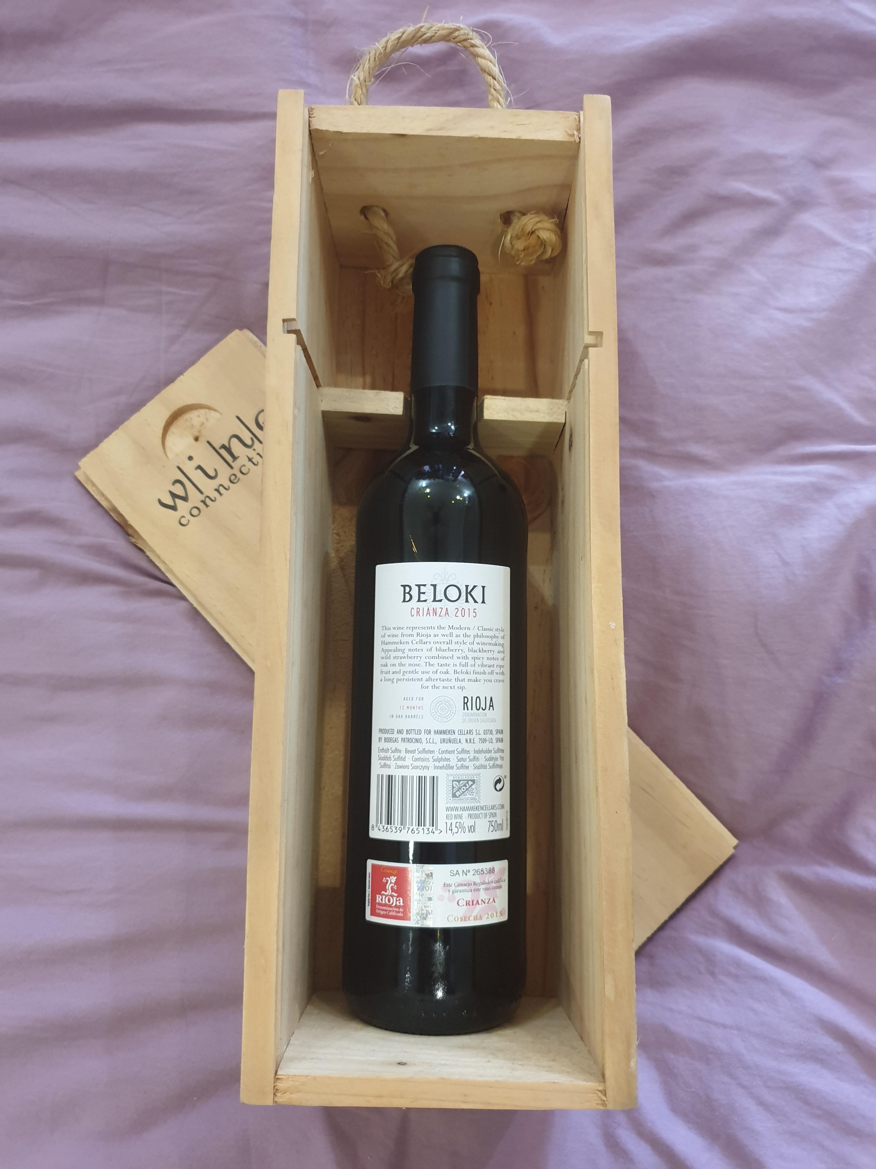 Beloki Rioja Spanish red wine FREE Cold Storage voucher, Food & Drinks ...