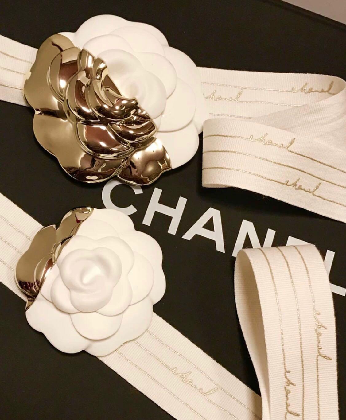 Chanel Camellia flower, Luxury, Accessories on Carousell