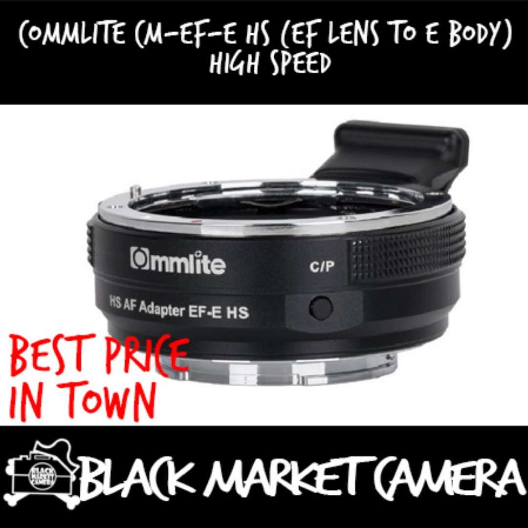 [BMC] Commlite CM-EF-E HS (EF Lens to E Body) High Speed, Photography, Cameras on Carousell