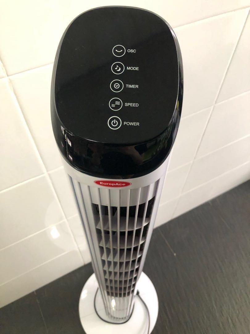 EuropAce Tower Fan, Furniture & Home Living, Lighting & Fans, Fans on ...
