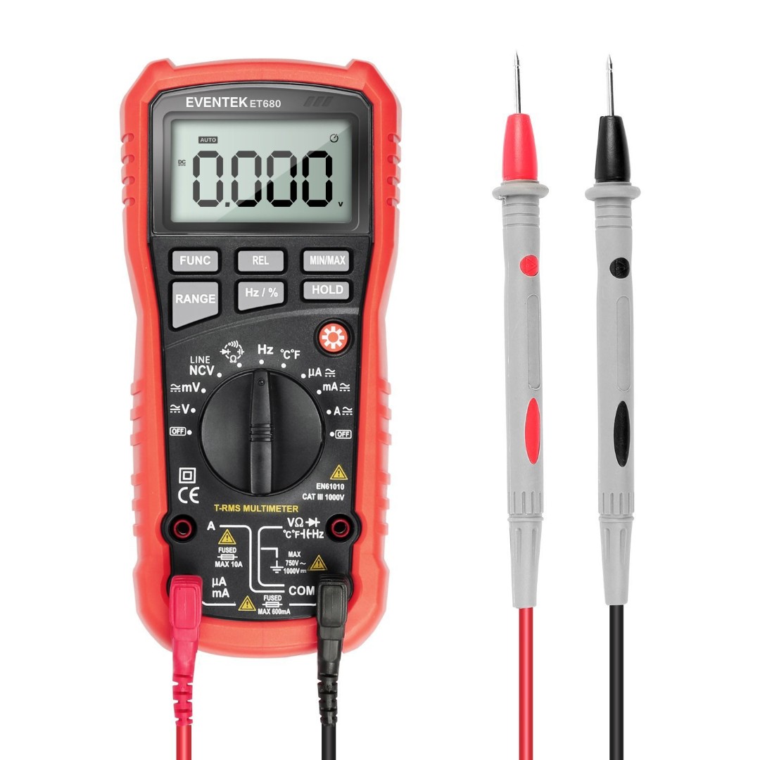 (F133) Digital Multimeter, Eventek ET680 Multi Tester Auto Ranging for ...