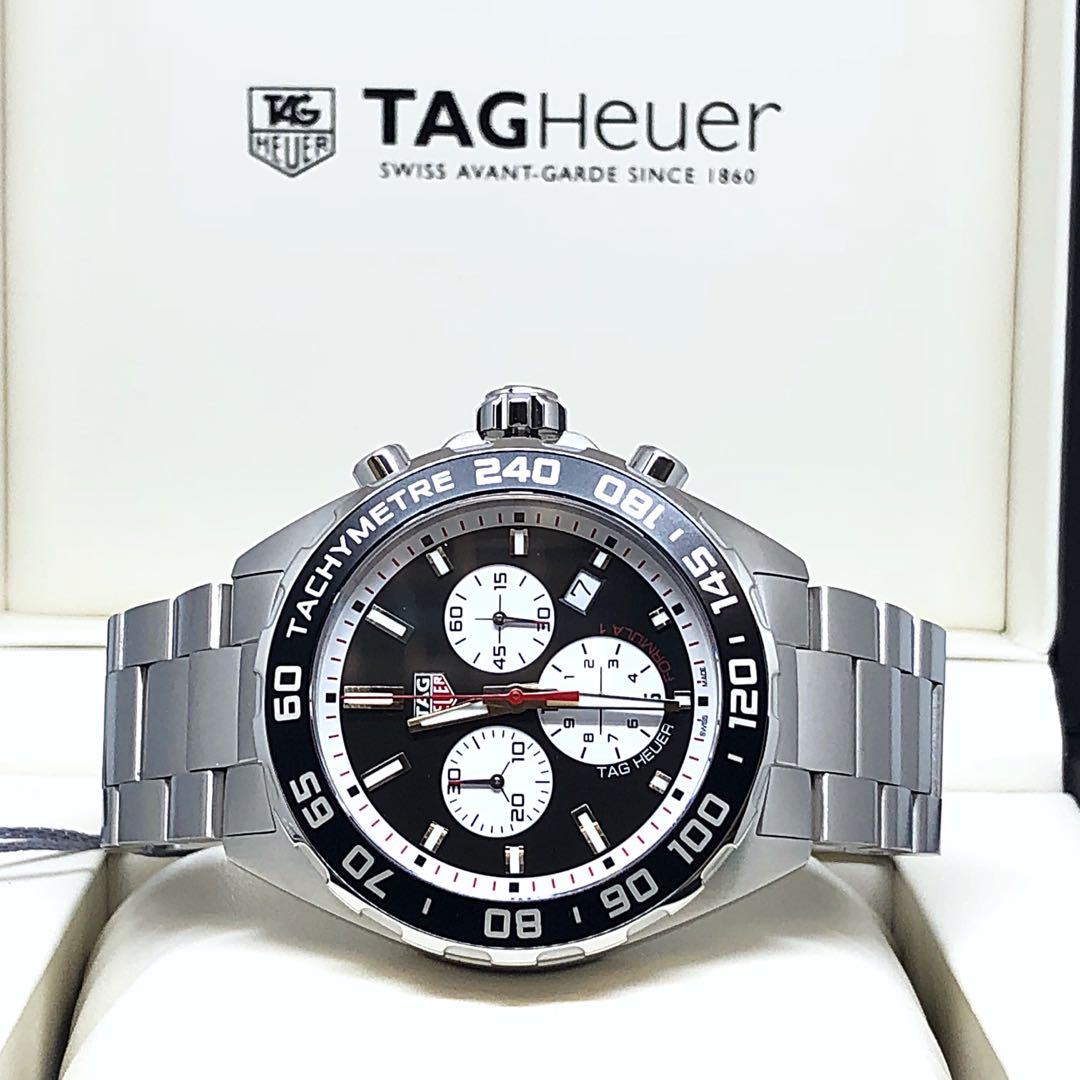 FS.BNIB TAG HEUER FORMULA 1 QUARTZ CHRONOGRAPH PANDA DIAL 43MM STEEL ...