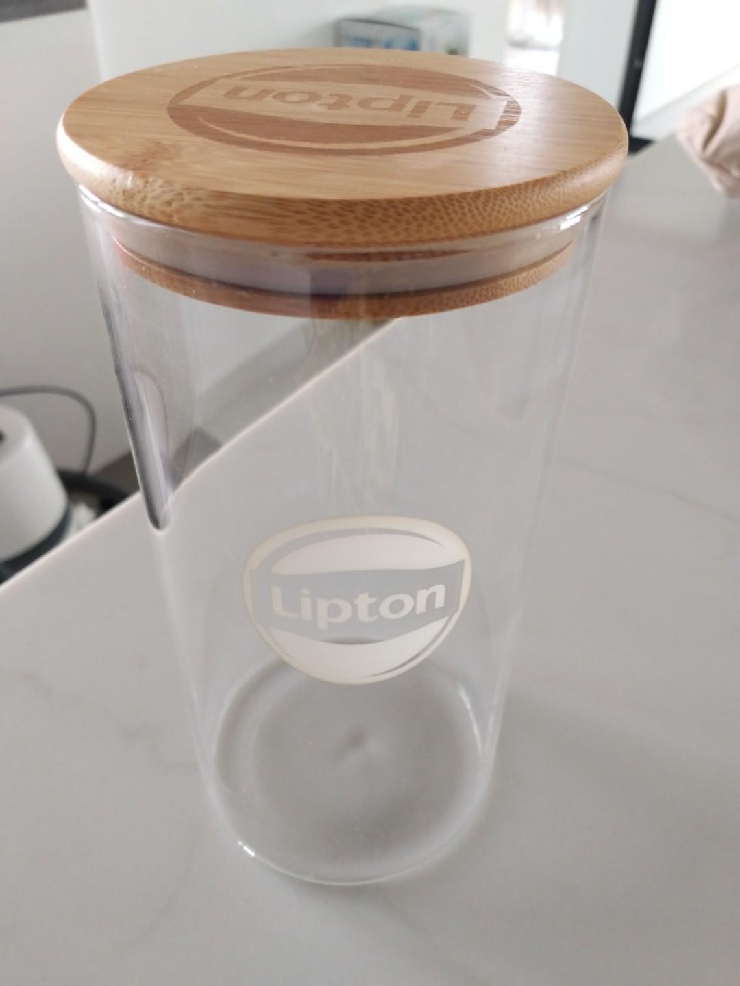 Glass Container (Lipton), Furniture & Home Living, Kitchenware ...