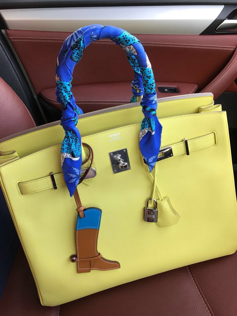 Hermes Birkin Soufre, Women's Fashion, Bags & Wallets, Handbags on ...