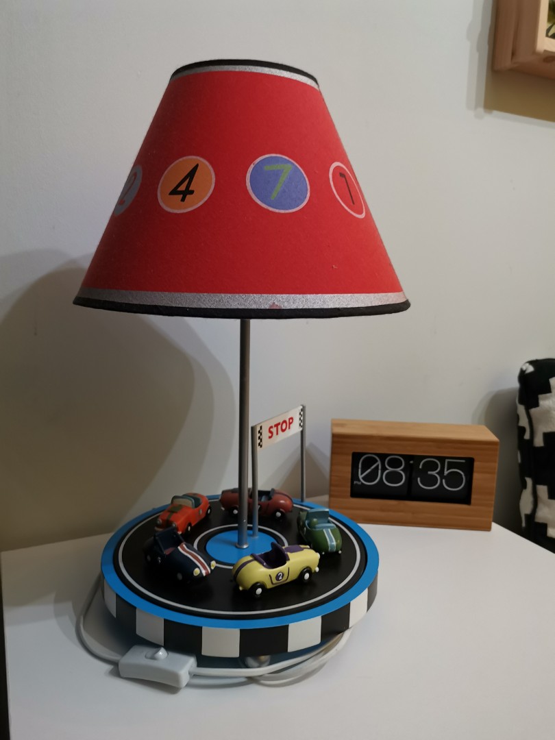 Kid's table lamp Race car, Furniture & Home Living, Furniture, Tables ...