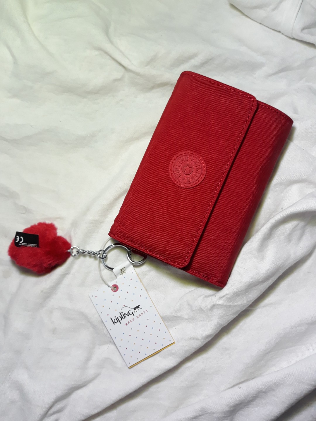 KIPLING CHERRY PIXI WALLET, Women's Fashion, Bags & Wallets, Wallets ...