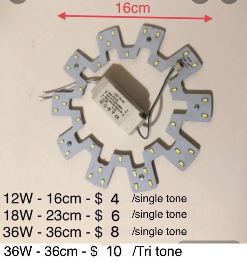 LED Magnetic Ceiling light, Furniture & Home Living, Lighting & Fans ...