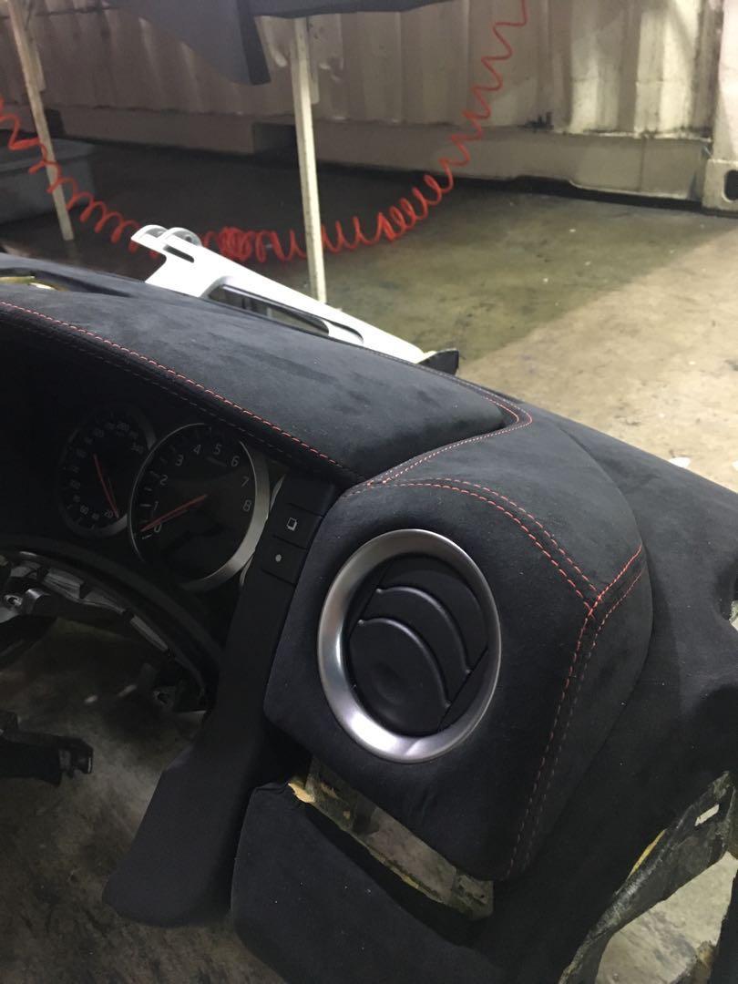 Nissan GTR dashboard Alcantara rewrap, Car Accessories, Accessories on ...