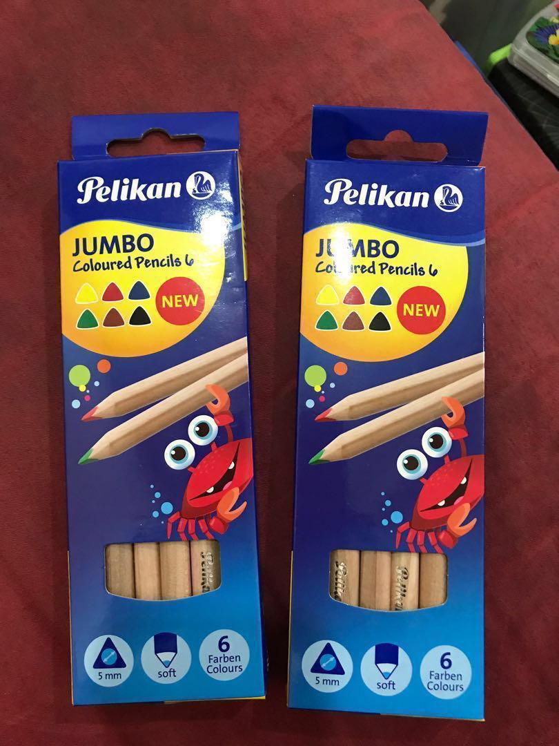 Pelikan jumbo color pencils 2x, Hobbies & Toys, Stationery & Craft ...