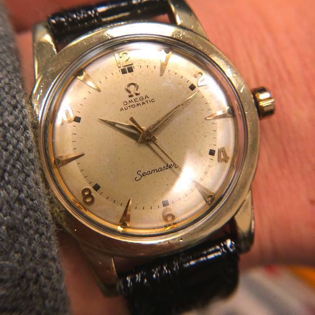 【古董歐米茄】♎️ Vintage OMEGA 1951 Gold Capped Seamaster Cal. 351 Bumper ...