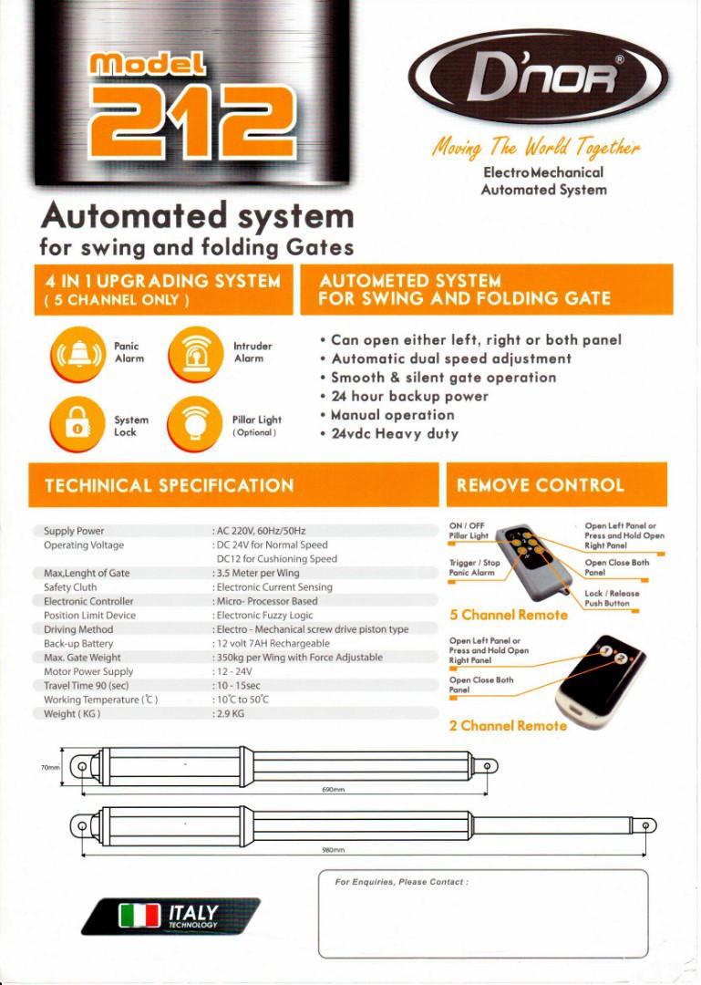 Autogate Dnor 212 Laju Wow!, Health & Nutrition, Assistive ...