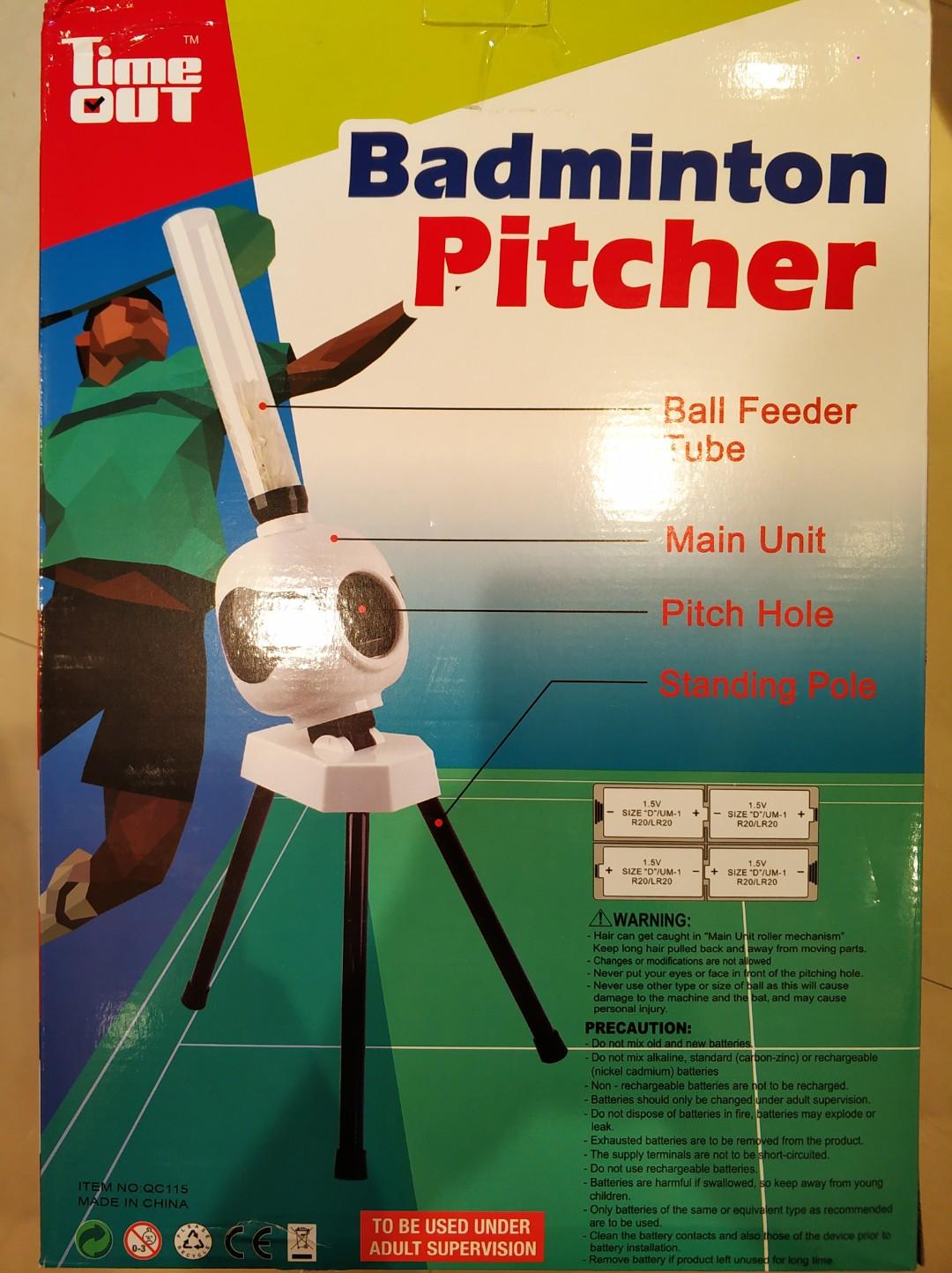 Beginner Badminton Training Shuttlecock Shooting Pitcher Machine ...