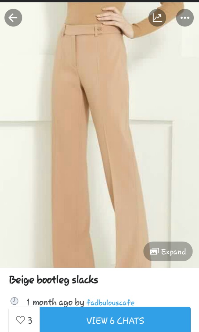Bootleg pants, Women's Fashion, Bottoms, Other Bottoms on Carousell