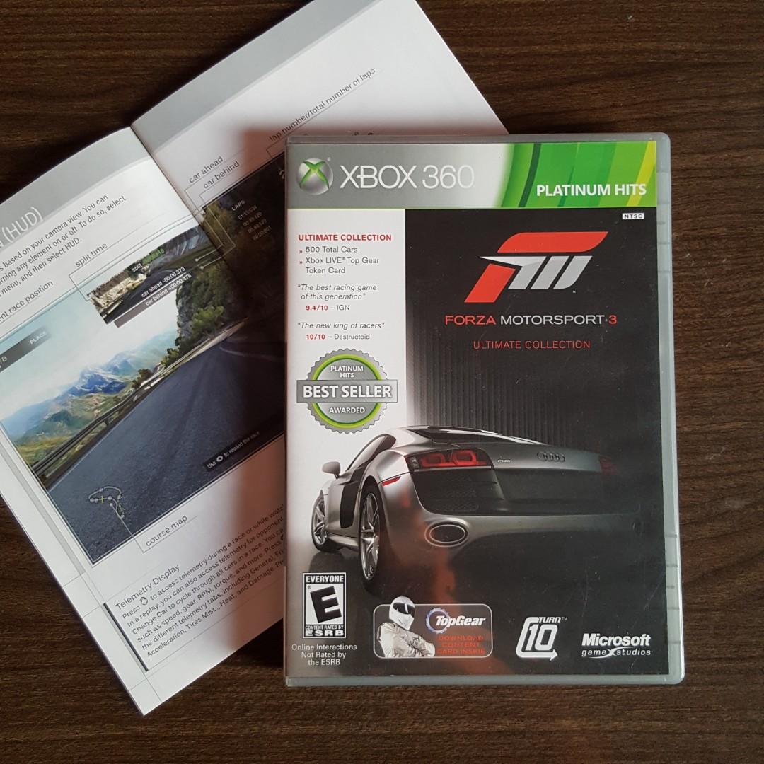 FORZA MOTORSPORT 3 Ultimate Collection, Video Gaming, Video Games, Xbox ...