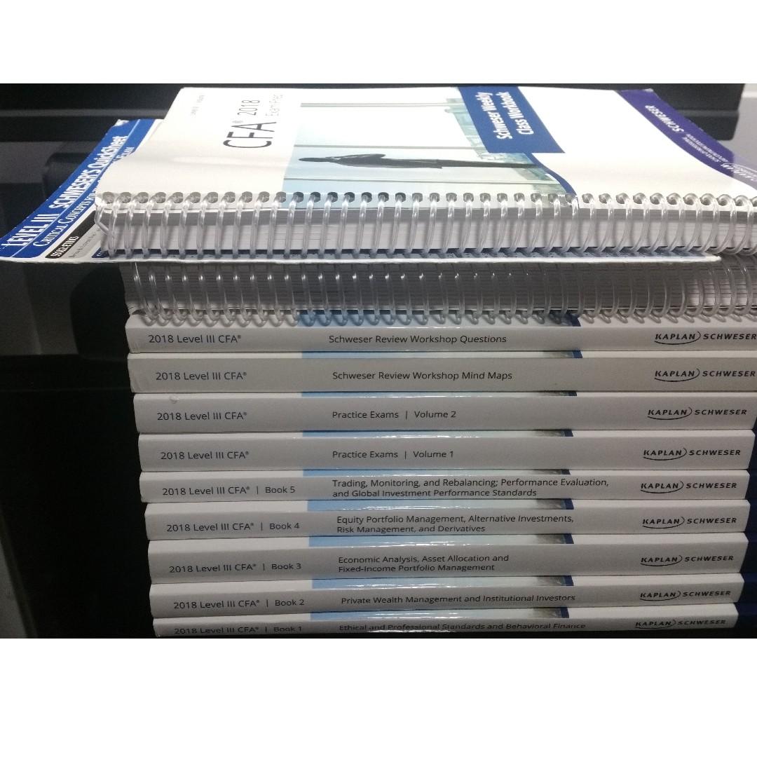 Full set of Kaplan Schweser for CFA Level 3 Materials (include Mind ...