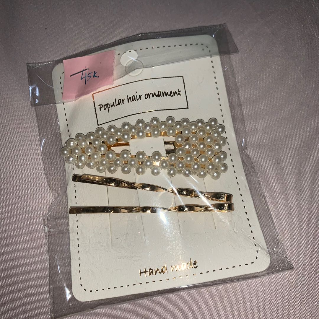 Hair pin kekinian / jepit korea, Fesyen Wanita, Aksesoris di Carousell