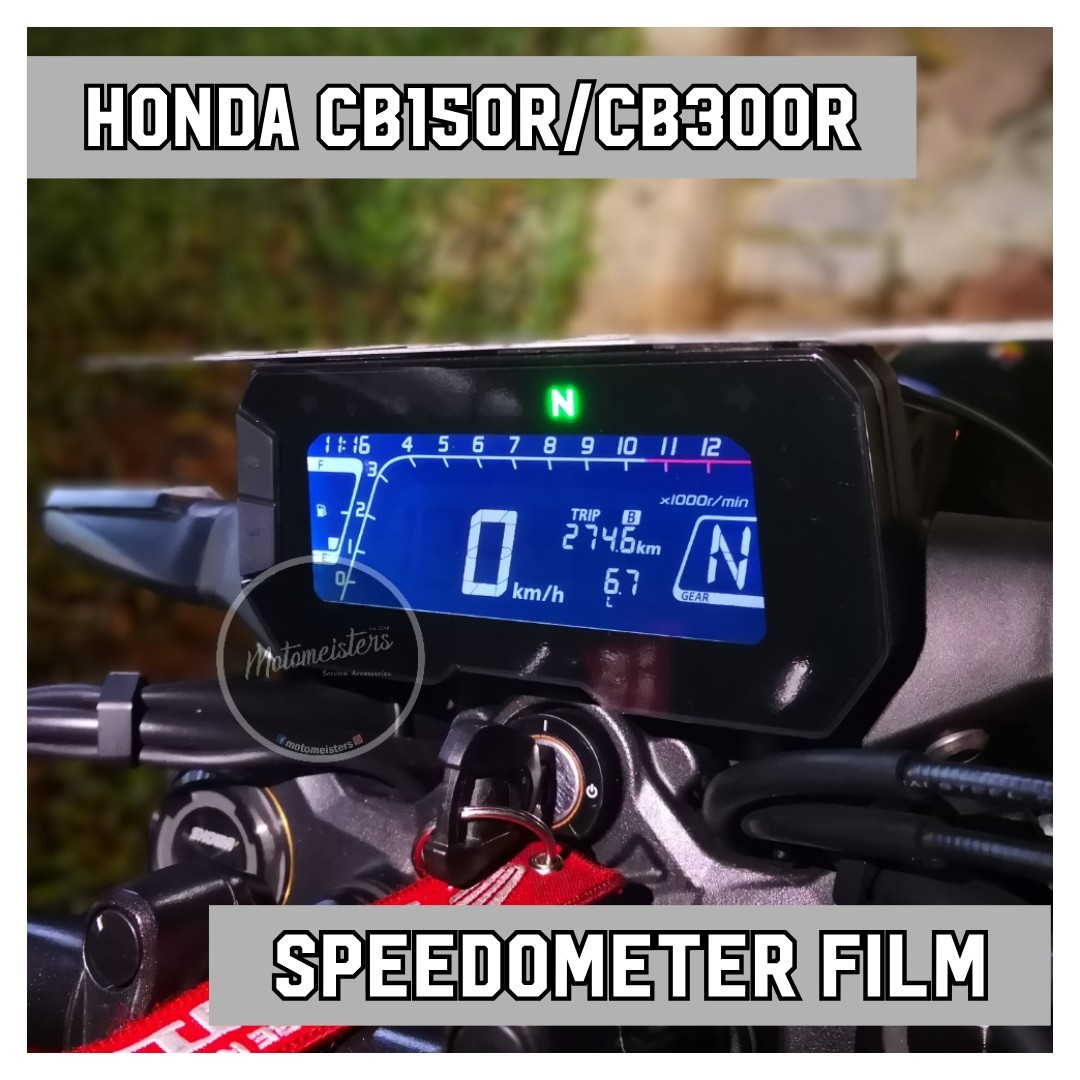 Honda CB150R/CB300R Speedometer Film, Motorcycles, Motorcycle ...