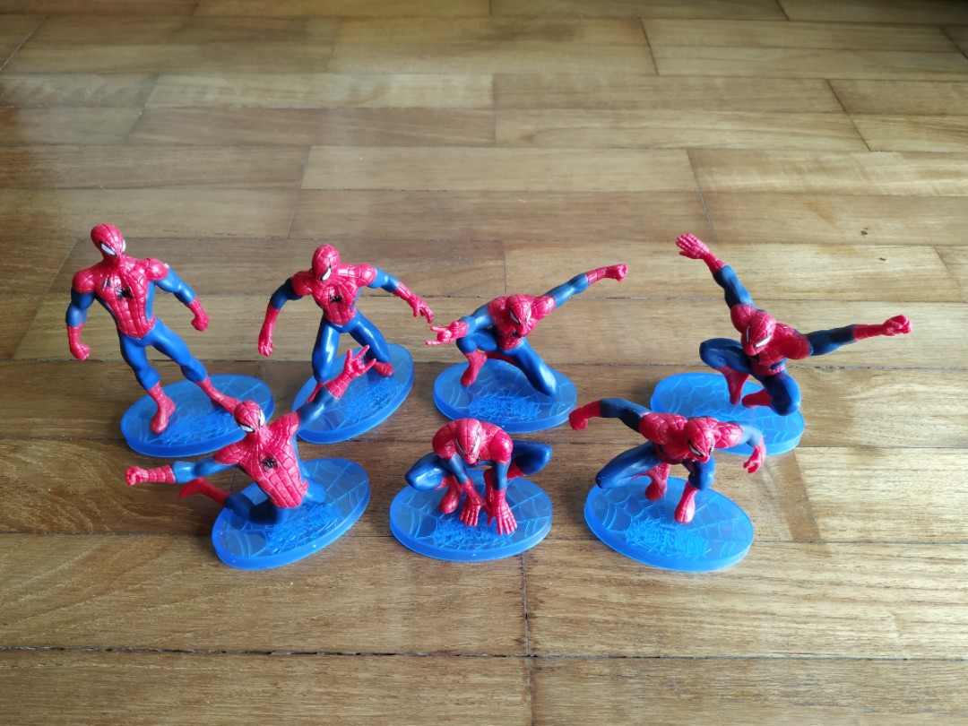 Marvel Ultimate Spider-Man 7 Pieces Cake Topper Set., Hobbies & Toys ...