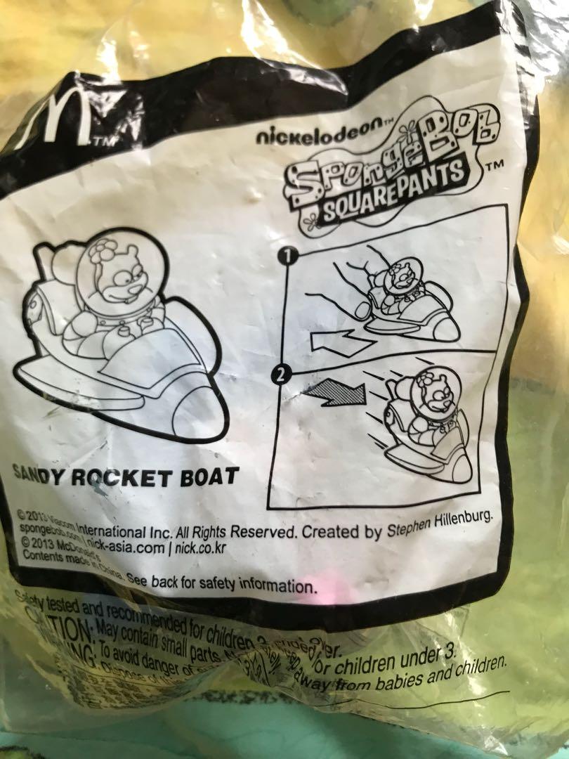 McDonald's Happy Meal Toy collectible. Nickelodeon Spongebob ...