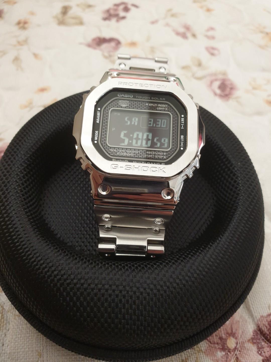New Casio GMW B5000 1JF - Reverse LCD(for Japan) with metal and plastic ...