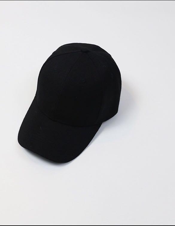 Plain black cap, Women's Fashion, Watches & Accessories, Hats & Beanies ...