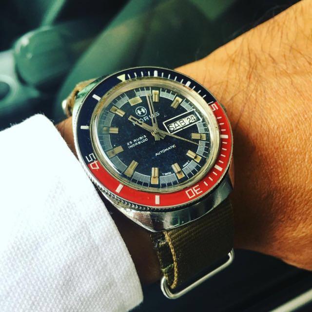 Rare Vintage Horus Swiss Automatic, 36mm Without Crown, Lug 18mm, Men's ...