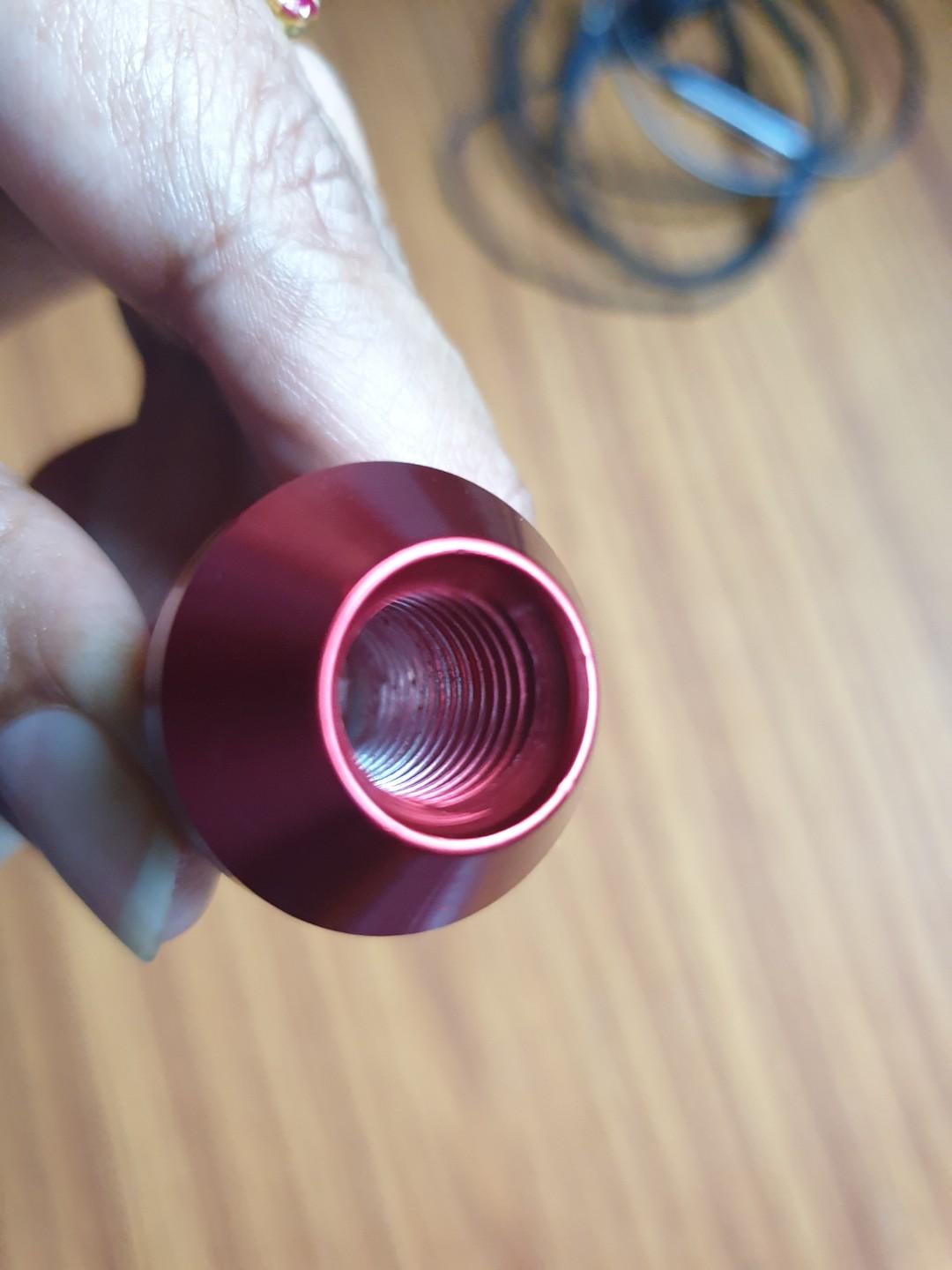 RAYS Aluminum Wheel Lock Nuts Racing Lug Nuts 35MM 12x1.5 Red, Car ...