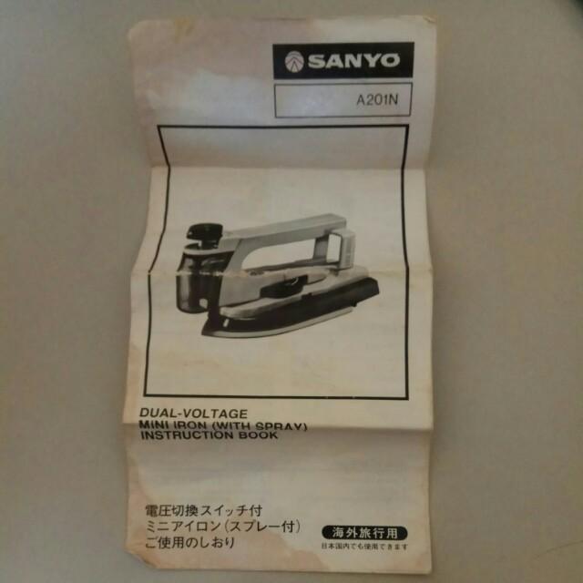 Original Sanyo Mini Iron, TV & Home Appliances, Kitchen Appliances ...