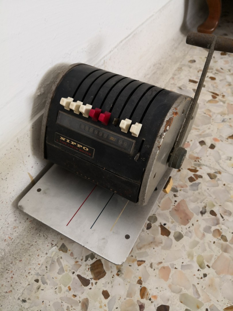 Vintage cheque writing machine, Hobbies & Toys, Memorabilia ...