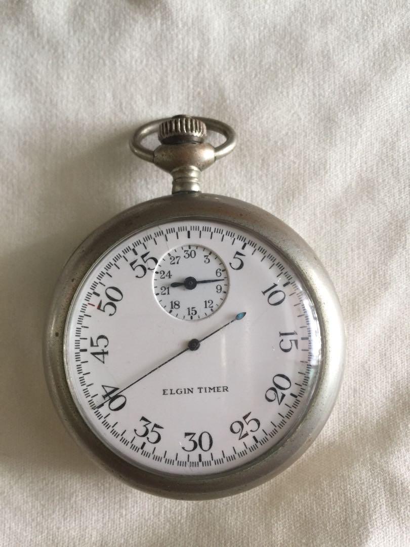 VINTAGE STOPWATCH ELGIN TIMER, Women's Fashion, Watches & Accessories ...