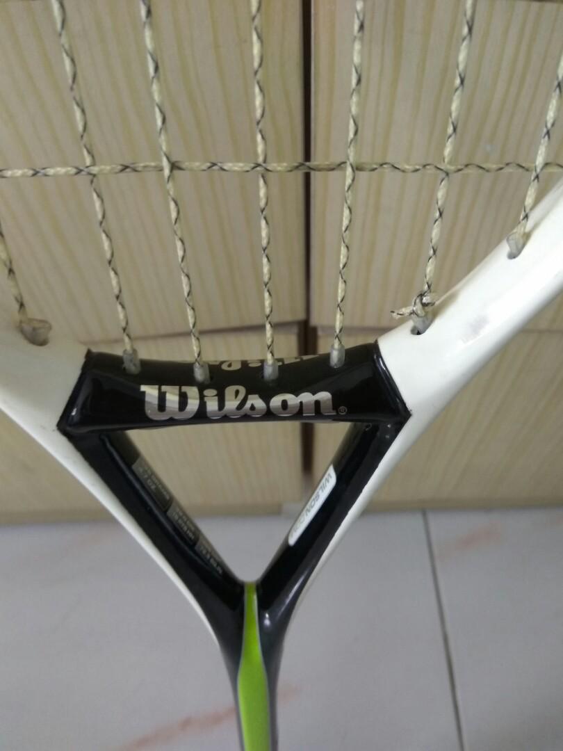 Wilson k factor squash racket 135g, Sports Equipment, Sports & Games ...