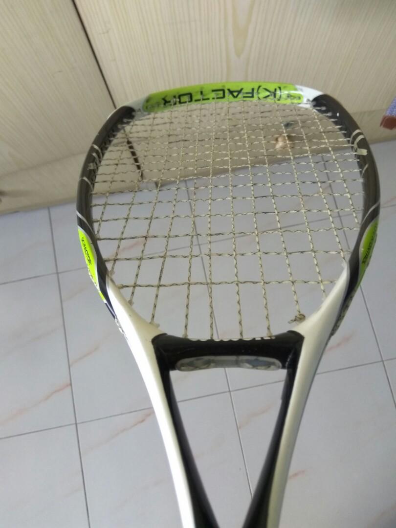 Wilson k factor squash racket 135g, Sports Equipment, Sports & Games ...