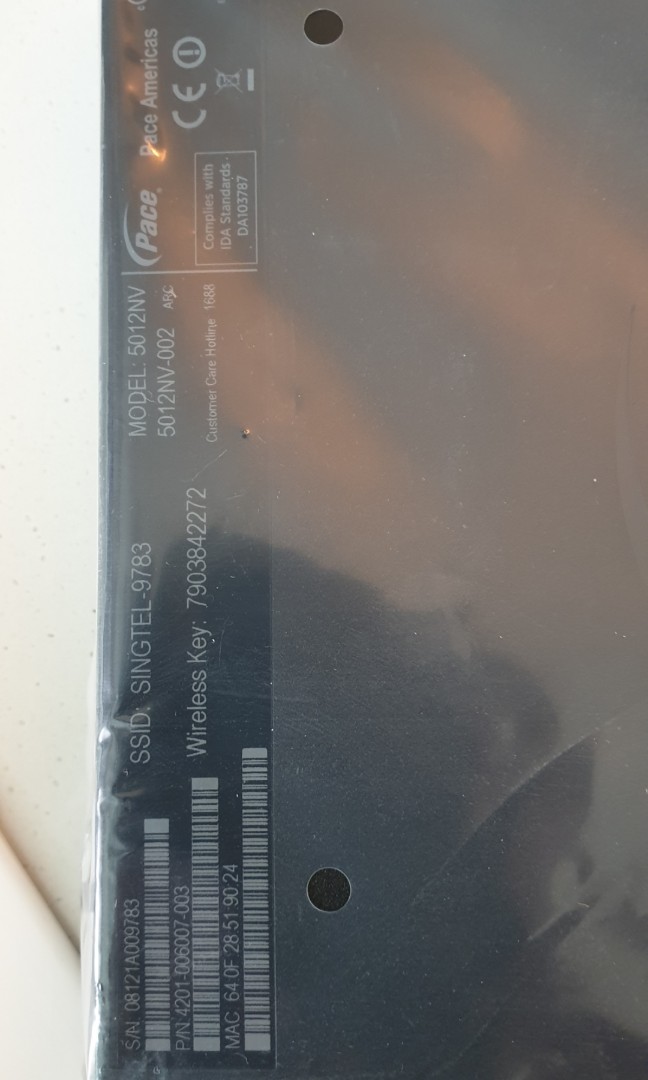 Wireless modem. Singtel PACE, Computers & Tech, Parts & Accessories ...