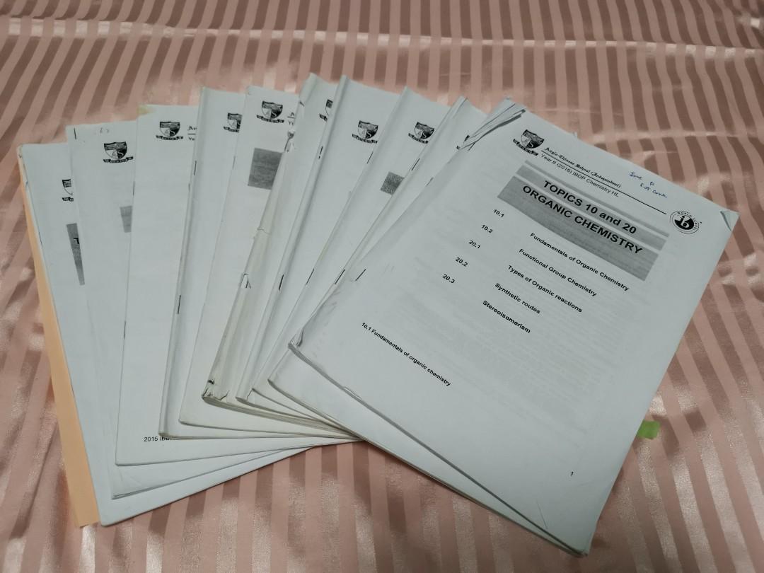 ACS Independent IB Chemistry Notes, Hobbies & Toys, Books & Magazines ...