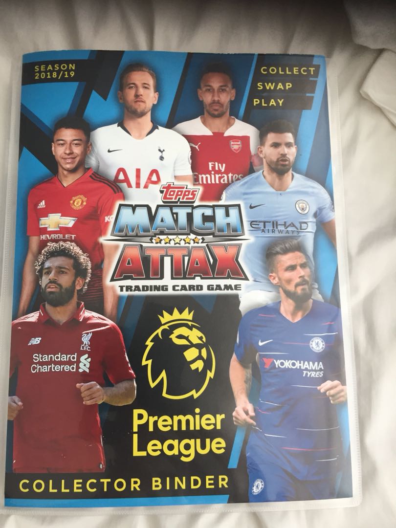 COMPLETE MATCH ATTAX BINDER 18/19 EPL, Hobbies & Toys, Toys & Games on Carousell